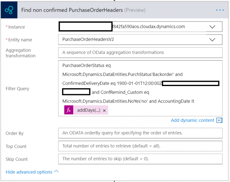Reminder for Purchase order confirmation – Dynamiacs Blog